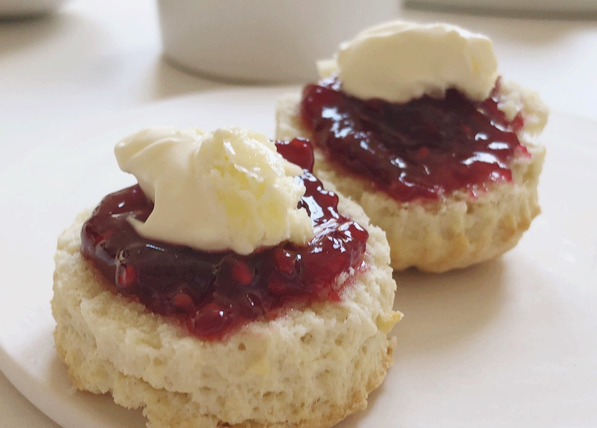 Scones with Raspberry Jam – Roots & Wings Organic